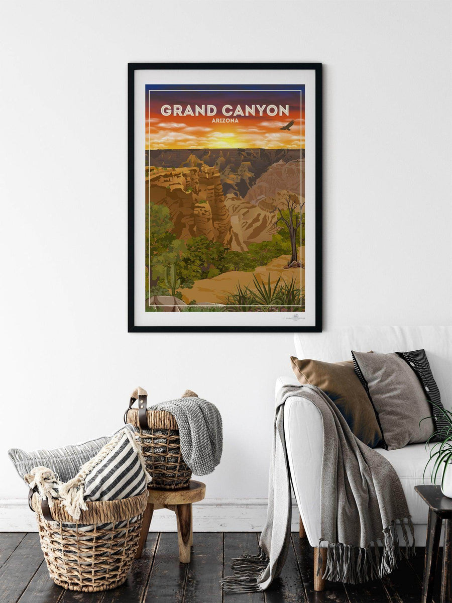 Grand Canyon Travel Poster Print – Paradise Posters