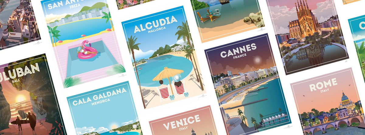 Discover the Top 5 Destinations to Inspire Your Vintage Travel Poster ...