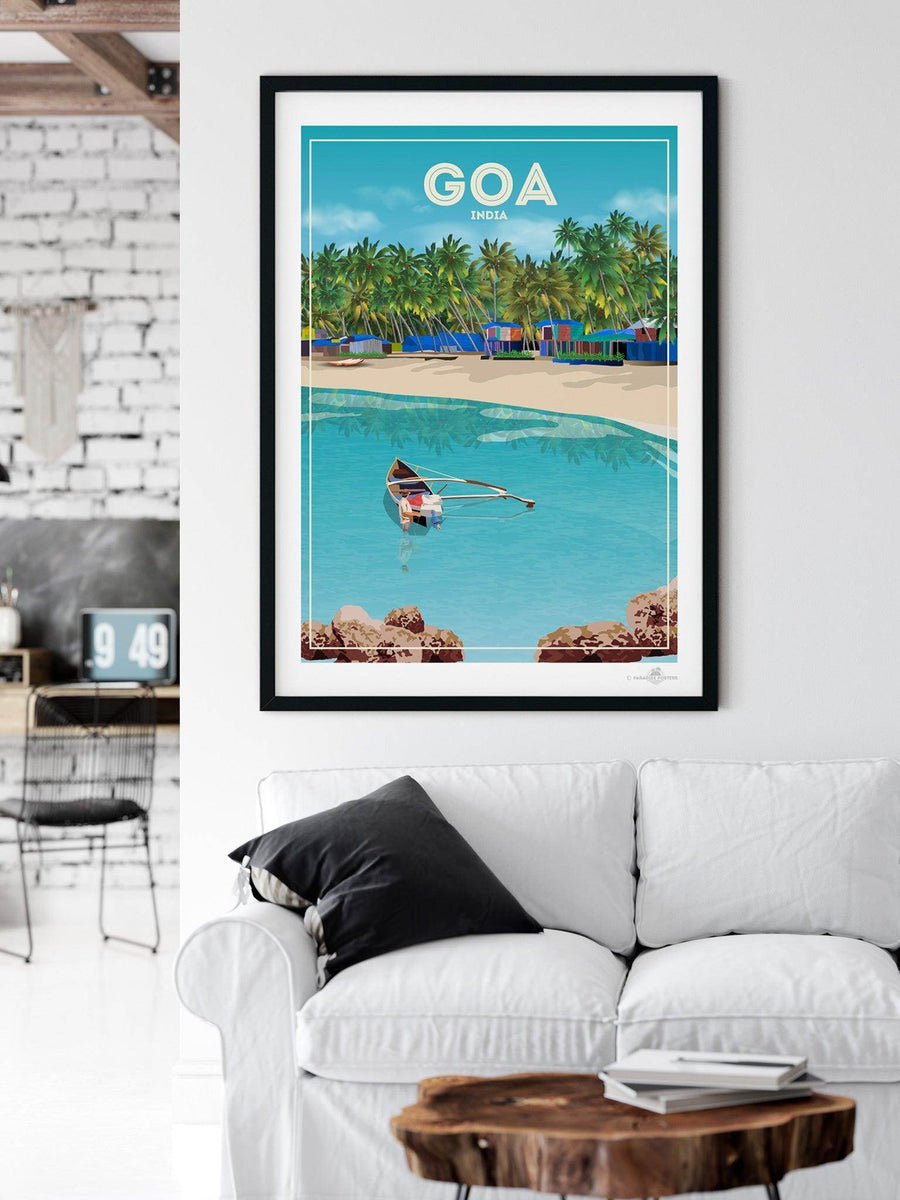 Goa India Travel Poster Print – Paradise Posters