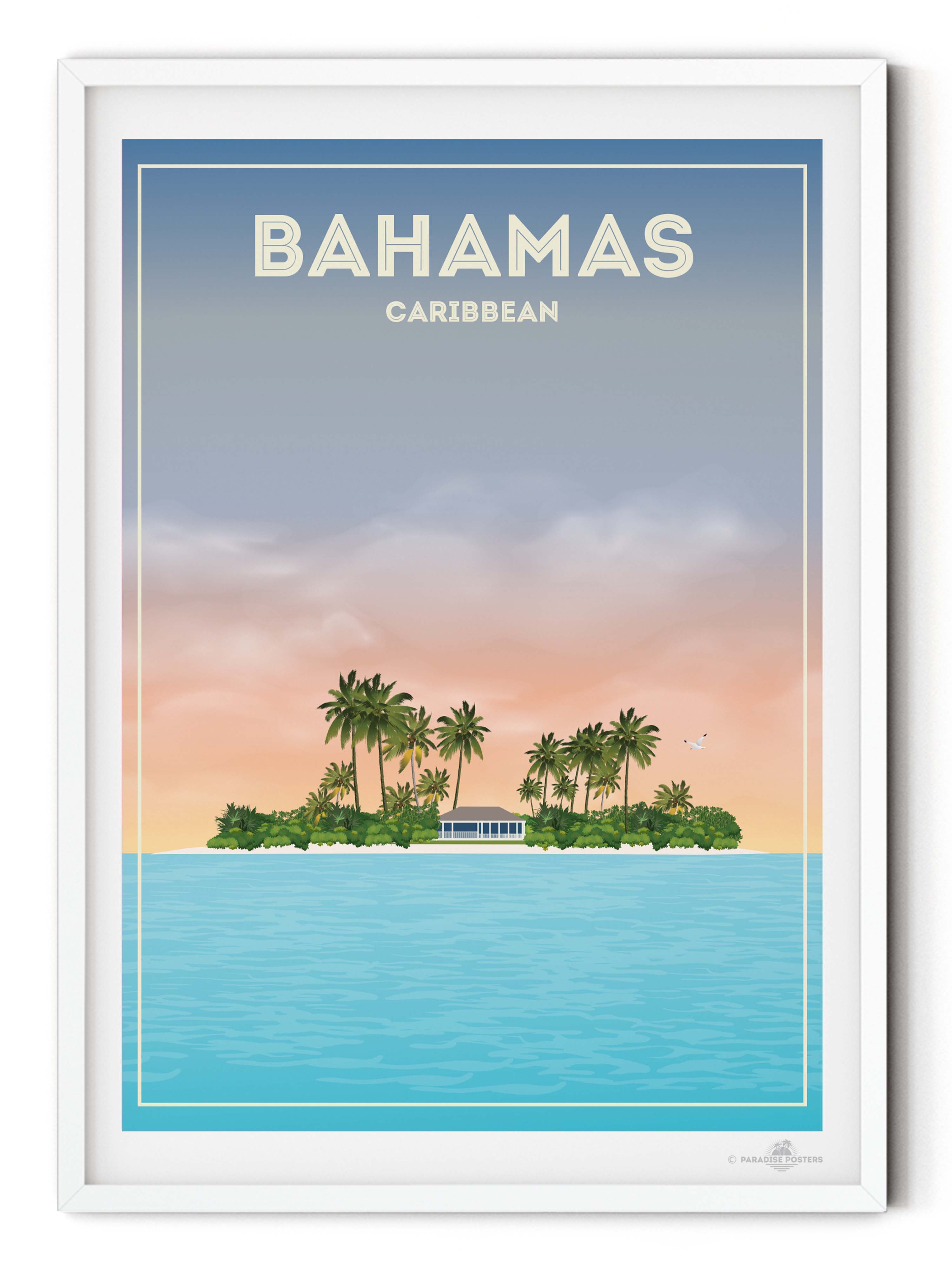 Bahamas Caribbean Travel Poster Print – Paradise Posters