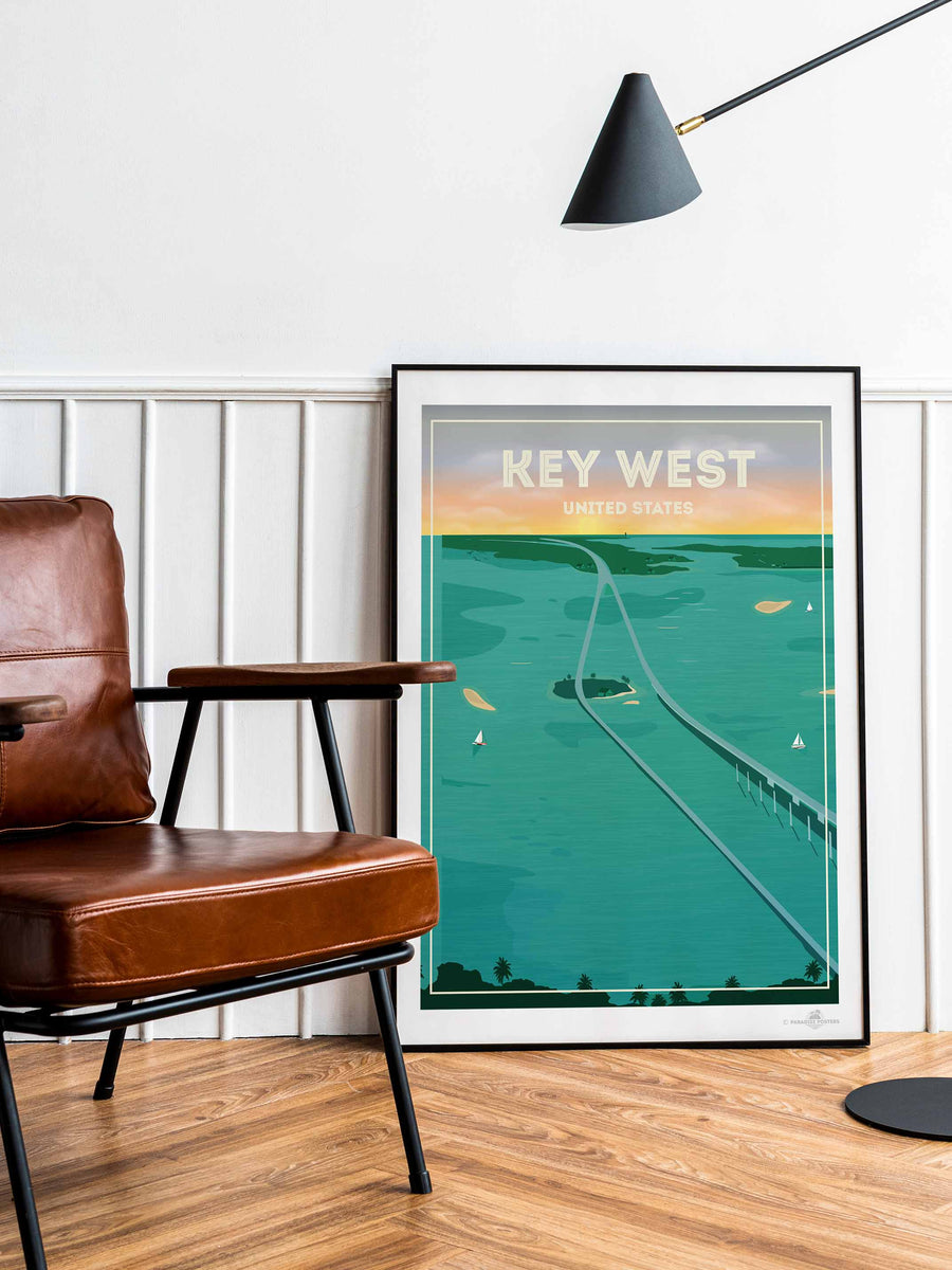 Key West United States Travel Poster Print – Paradise Posters