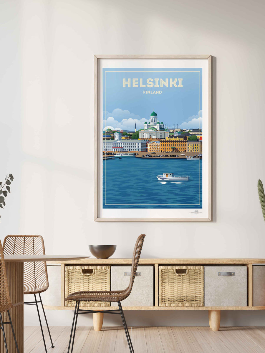 Helsinki Finland Travel Poster Print – Paradise Posters