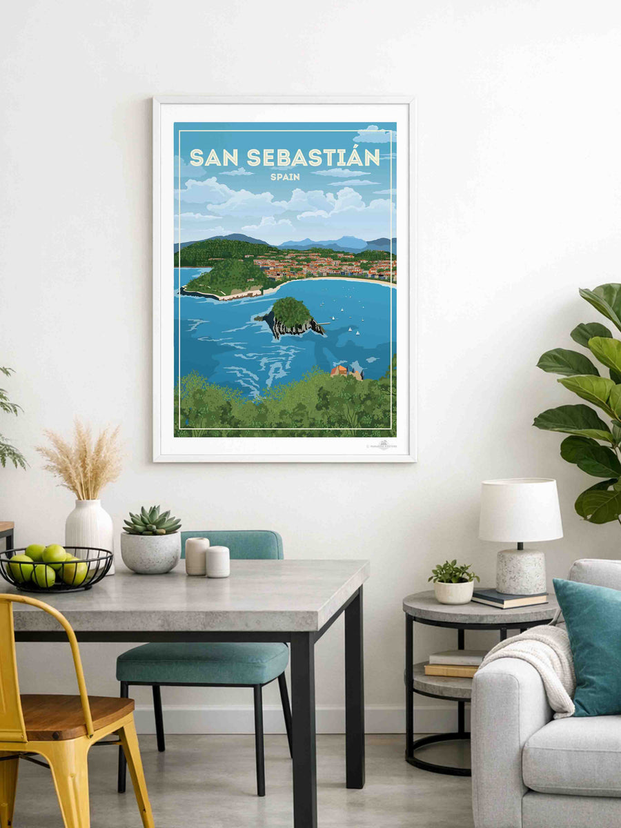 San Sebastián Travel Poster Print – Paradise Posters