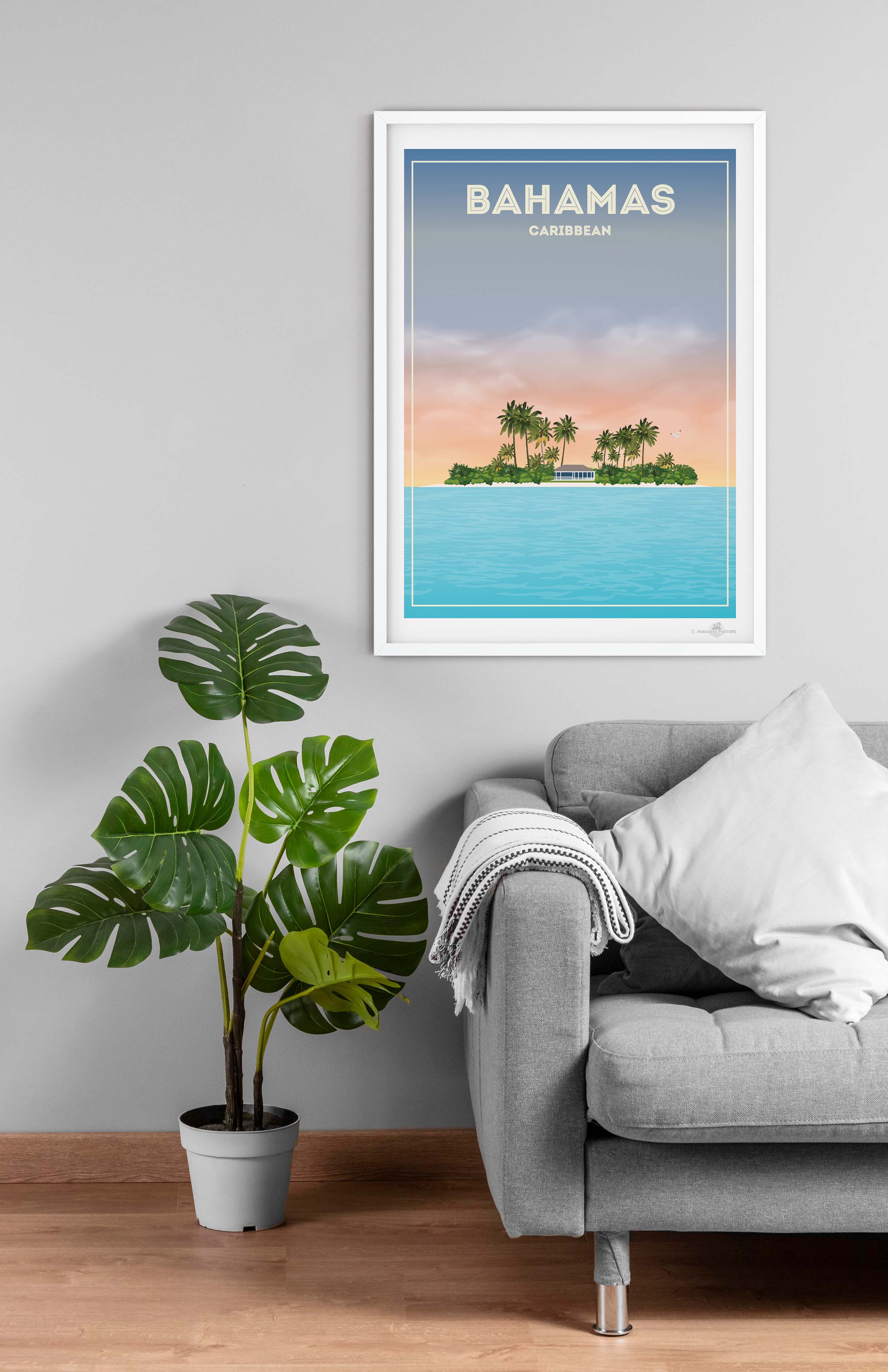 Bahamas Caribbean Travel Poster Print – Paradise Posters