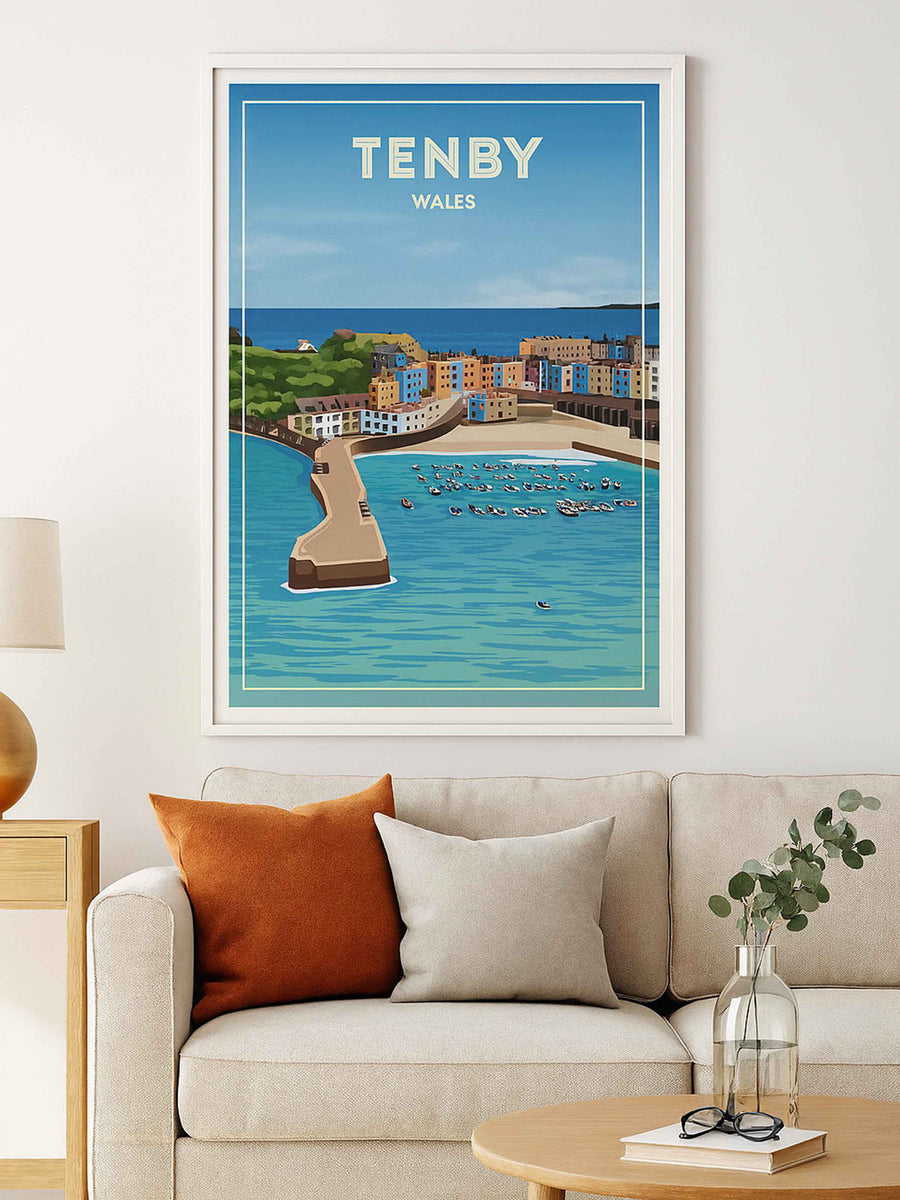 Tenby Wales Travel Poster Print – Paradise Posters