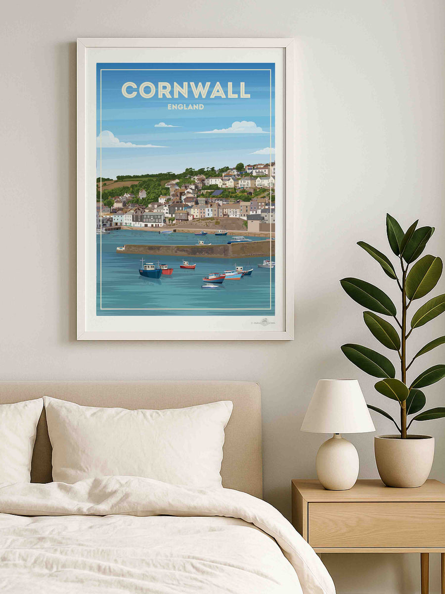 Cornwall England Travel Poster Print – Paradise Posters