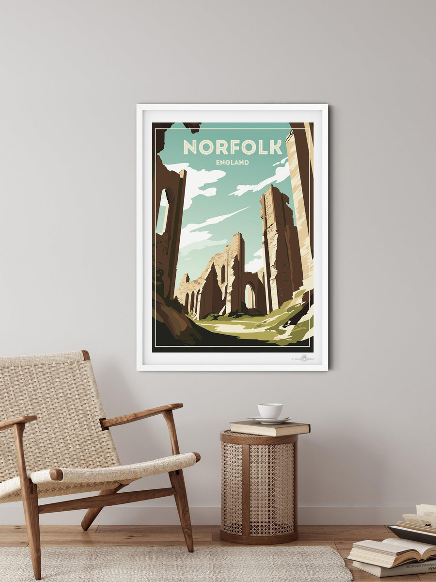 Norfolk England Travel Poster Print – Paradise Posters