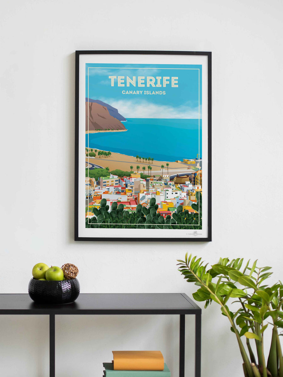Tenerife Canary Islands Travel Poster Print – Paradise Posters