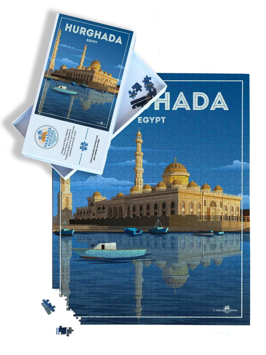 Hurghada Egypt Travel Poster Puzzle – Paradise Posters