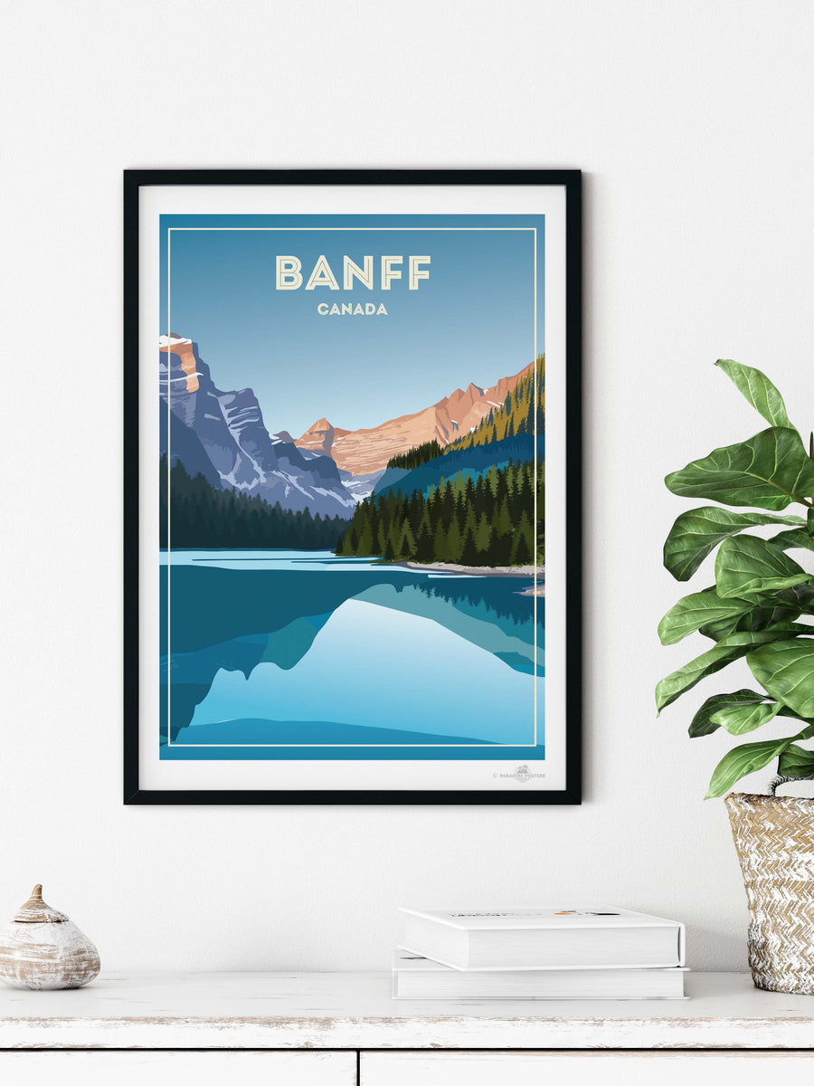Banff Canada Travel Poster Print – Paradise Posters