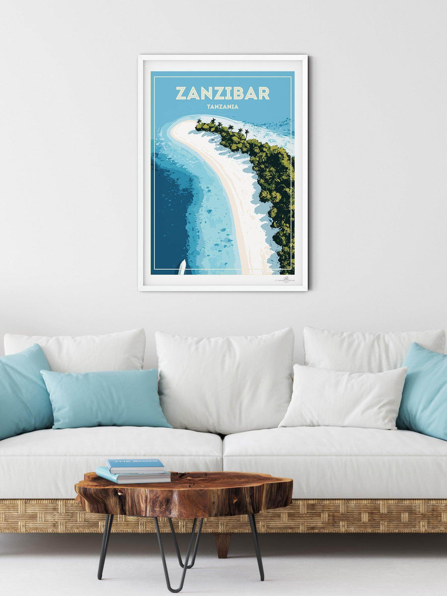 Zanzibar Tanzania Travel Poster Print – Paradise Posters
