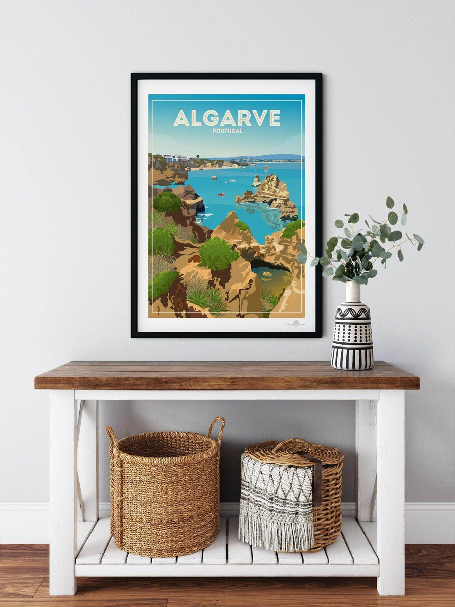 Algarve Portugal Travel Poster Print – Paradise Posters