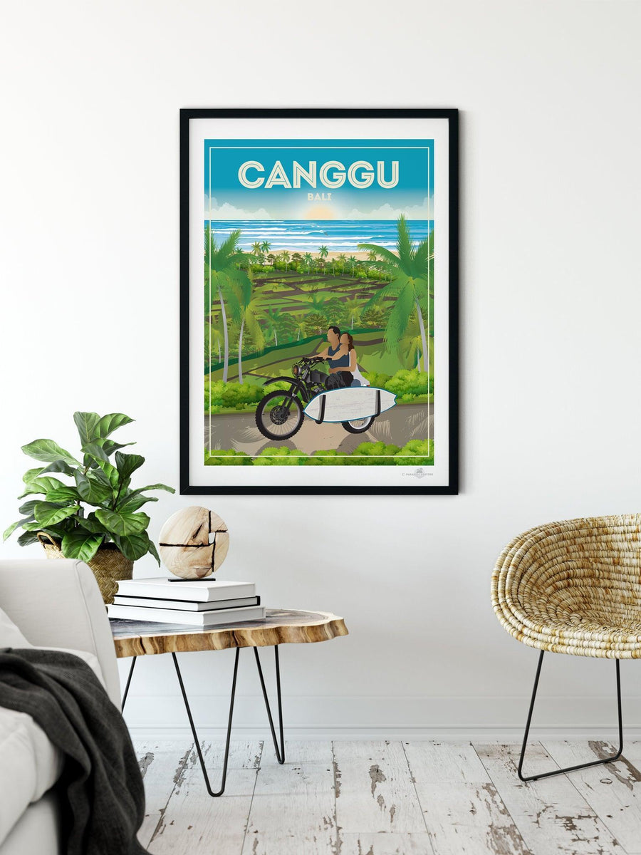 Canggu Bali Travel Poster Print – Paradise Posters
