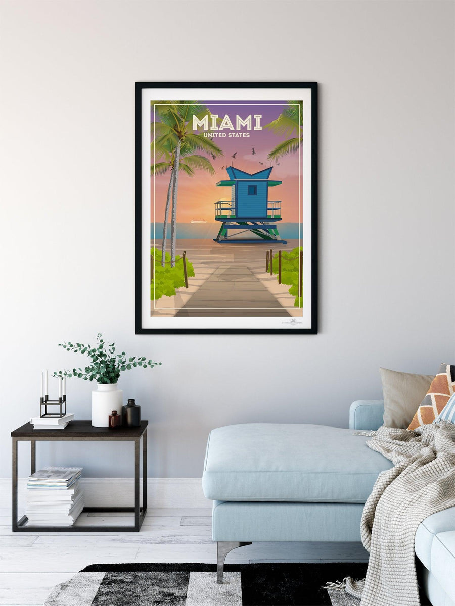 Miami poster print – Paradise Posters