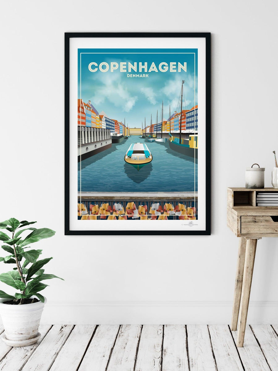 Copenhagen Denmark Travel Poster Print – Paradise Posters