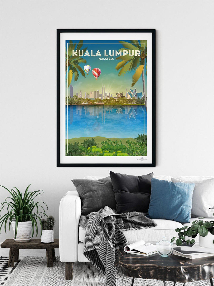 Kuala Lumpur Malaysia poster print – Paradise Posters