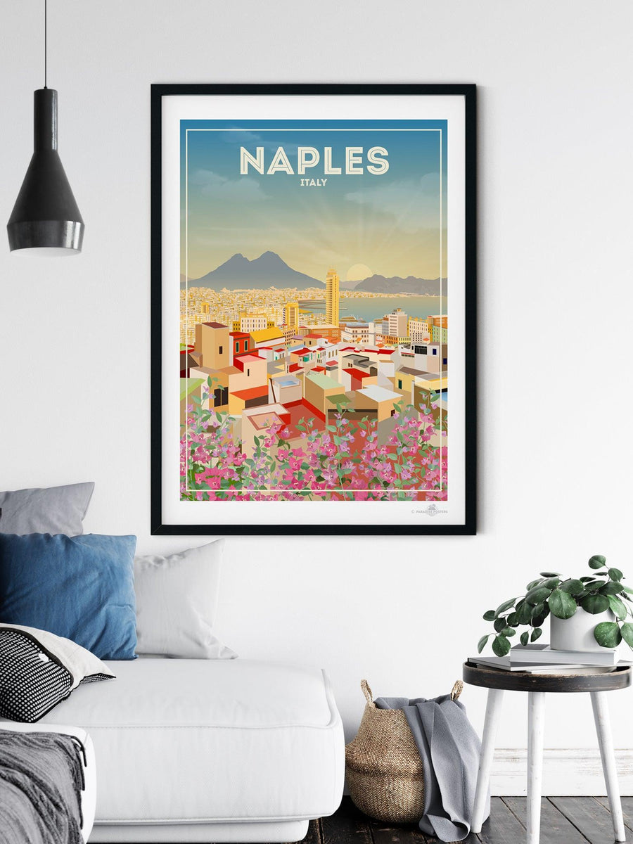 Naples Italy Travel Poster Print – Paradise Posters