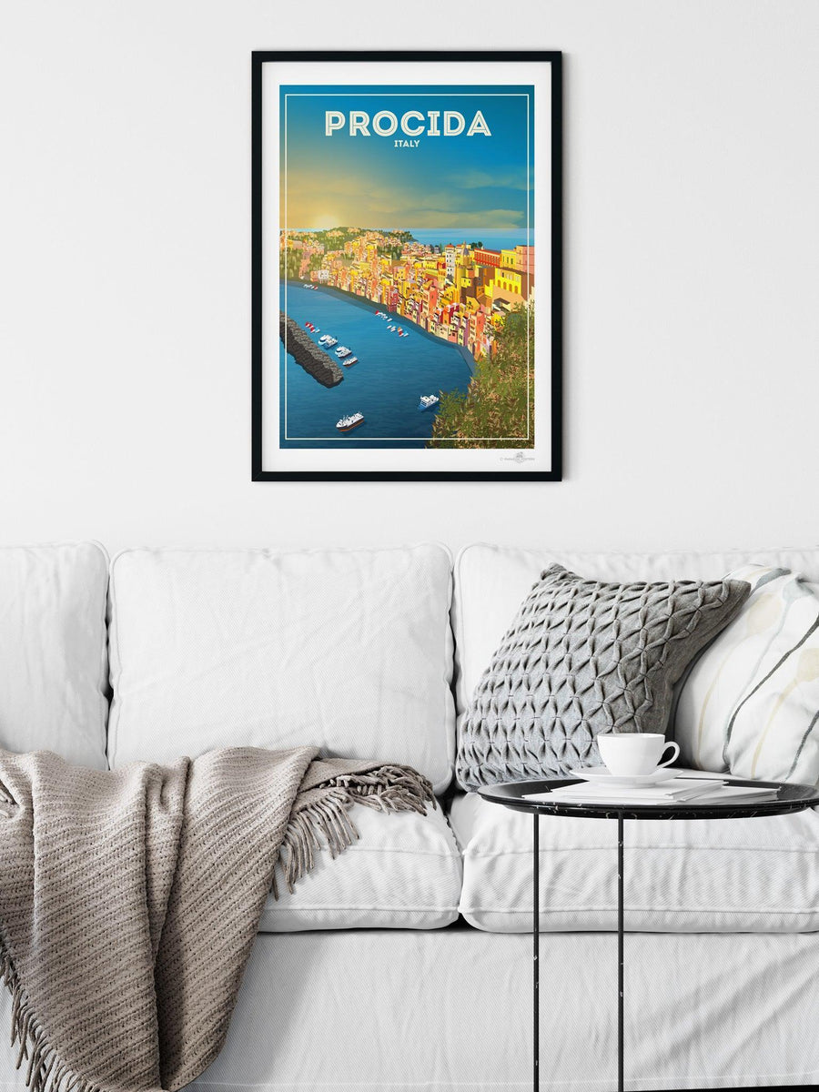 Procida Italy Travel Poster Print – Paradise Posters