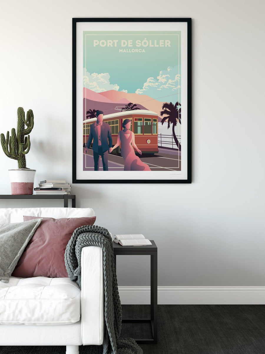 Port De Soller Mallorca Travel Poster Print – Paradise Posters