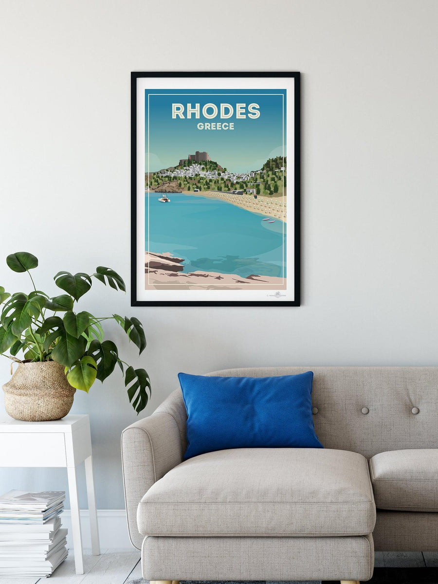 Rhodes Greece Poster Print – Paradise Posters