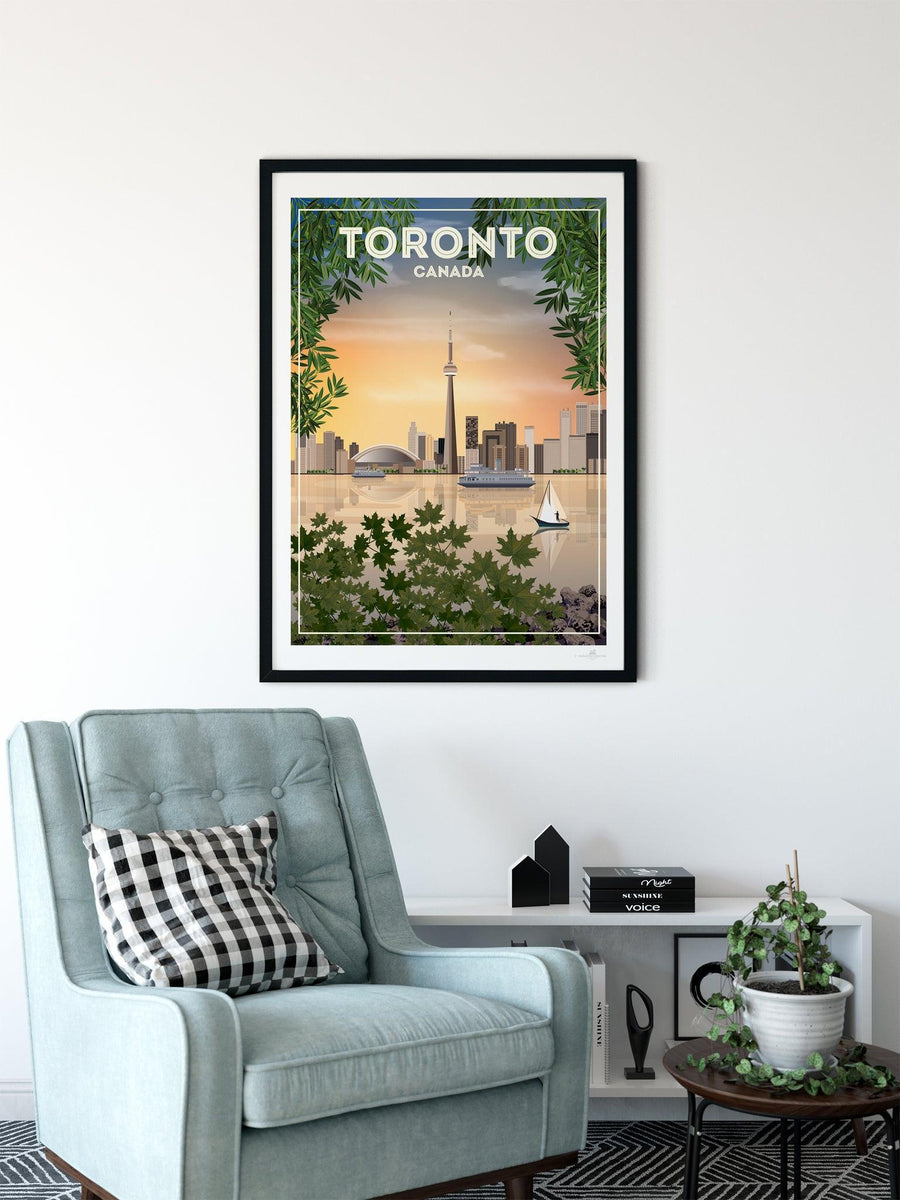 Toronto Canada Travel Poster Print – Paradise Posters